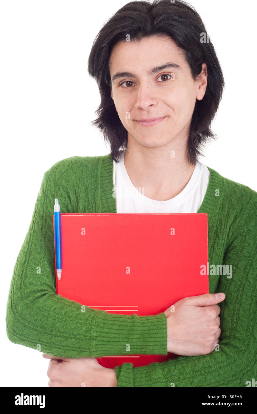 woman study female student possession holding dossier school ...