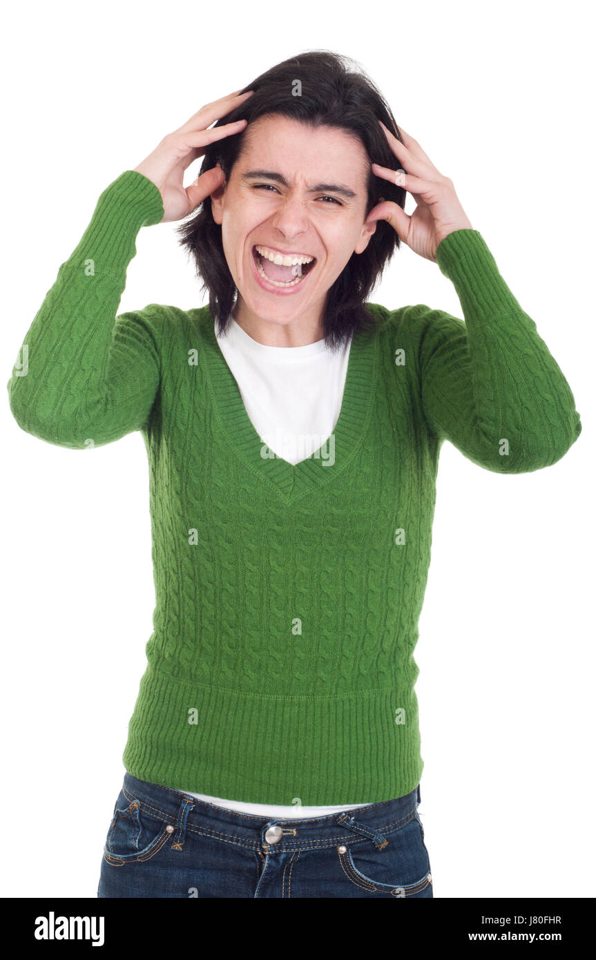 woman female portrait adult concern worried worry anxiety anxious ...