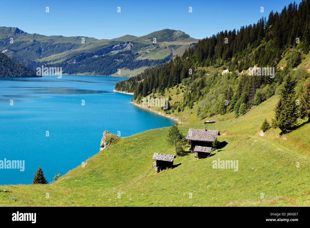 alps france alpine fresh water lake inland water water landscape ...