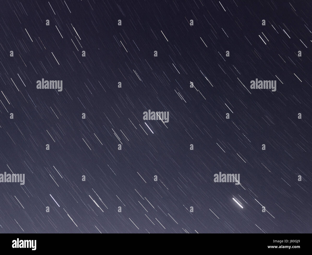 Stars movement over the sky captured with slow shutter speed Stock ...