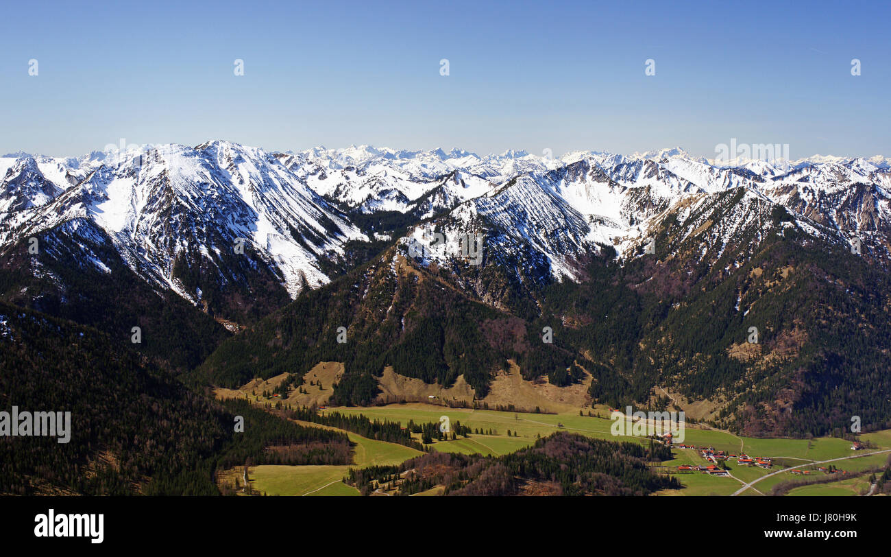 alpine panorama - mountain view Stock Photo - Alamy