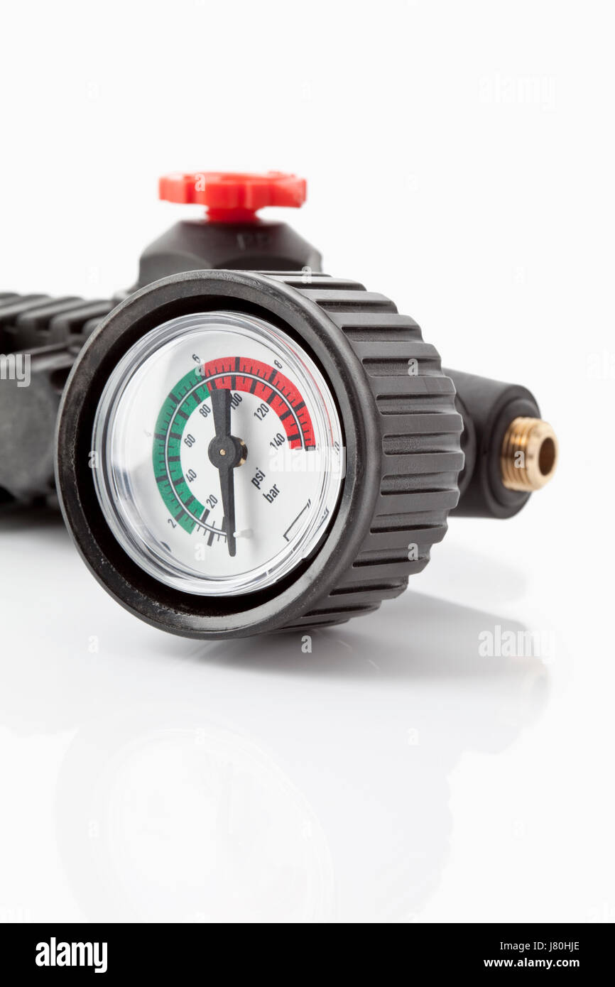 pressure regulator with manometer Stock Photo - Alamy