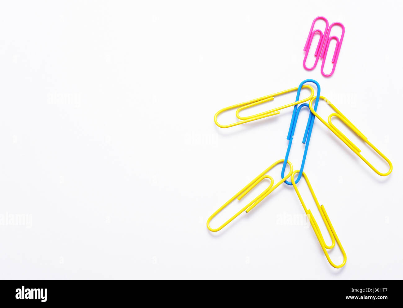office paperclip man Stock Photo - Alamy