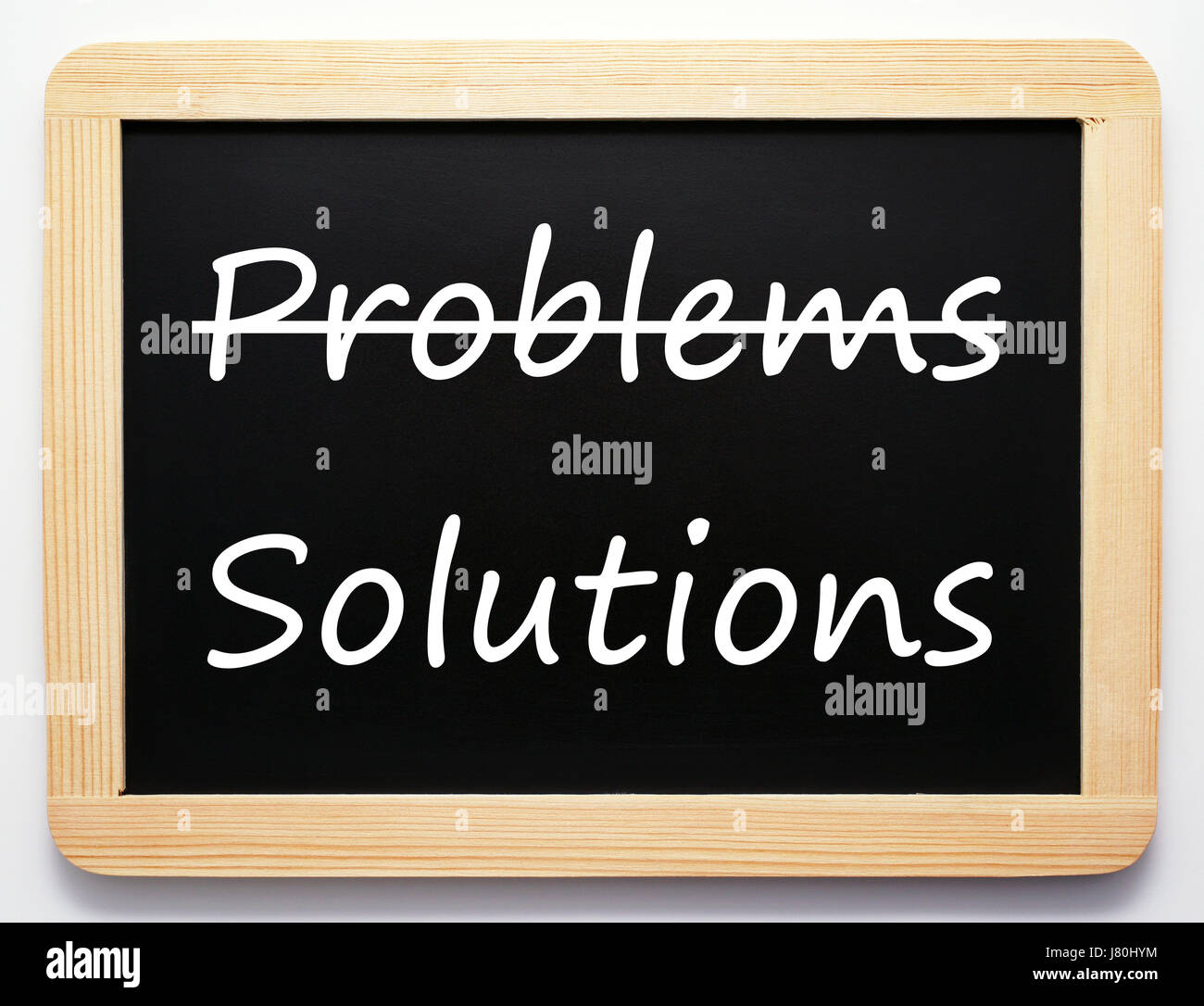problems / solutions - concept sign Stock Photo - Alamy