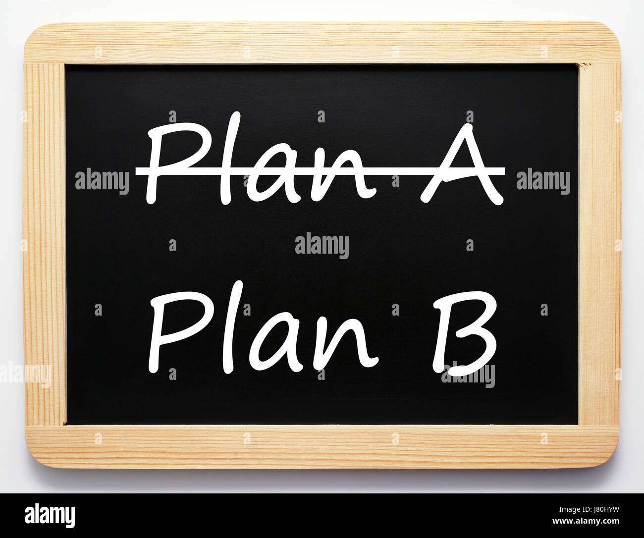 plan a / plan b - concept sign Stock Photo - Alamy