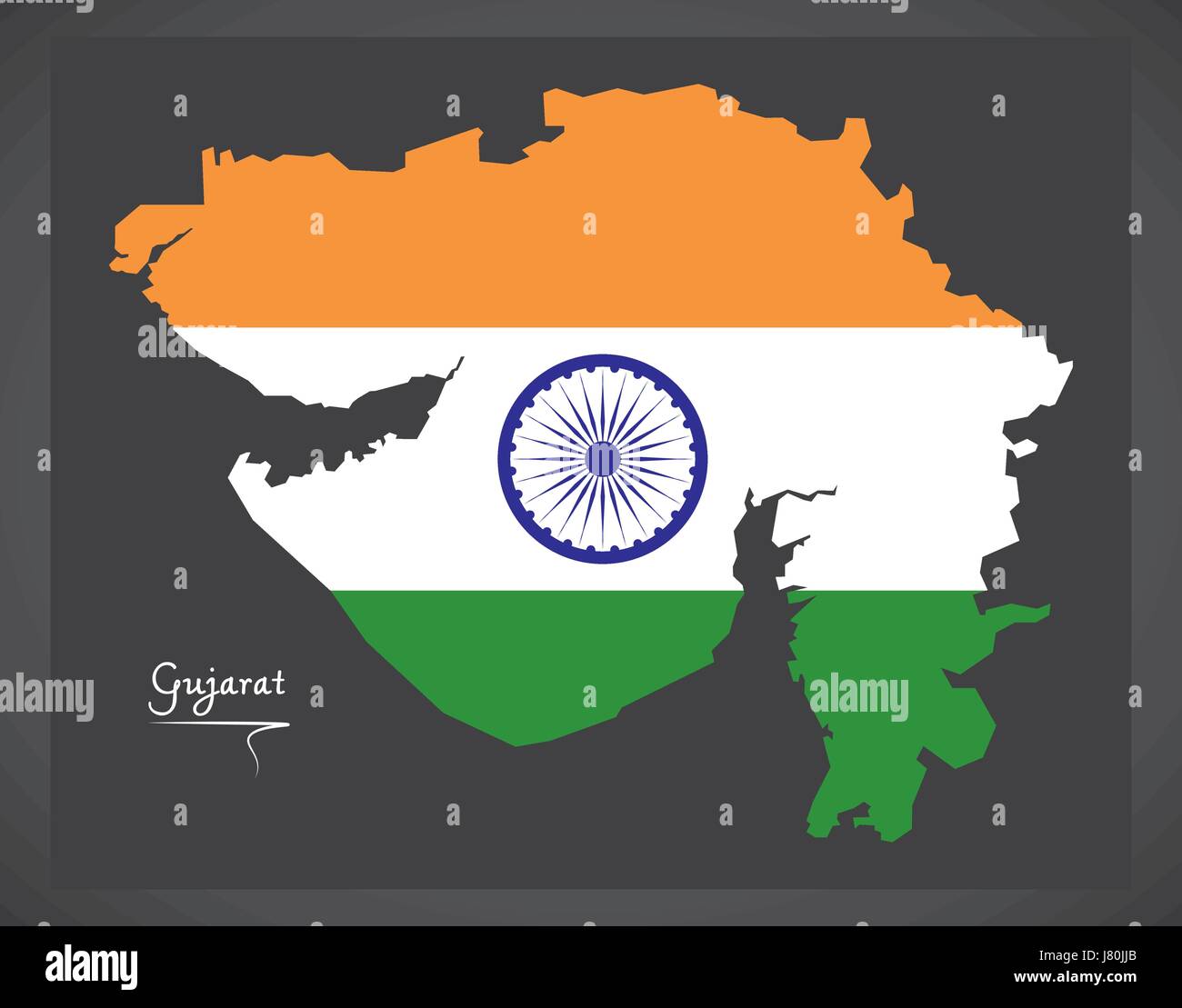Gujarat map hi-res stock photography and images - Alamy