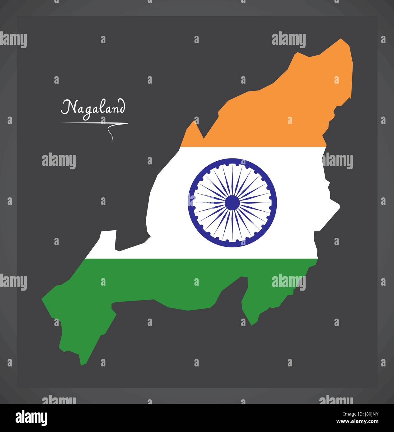 Nagaland flag hi-res stock photography and images - Alamy