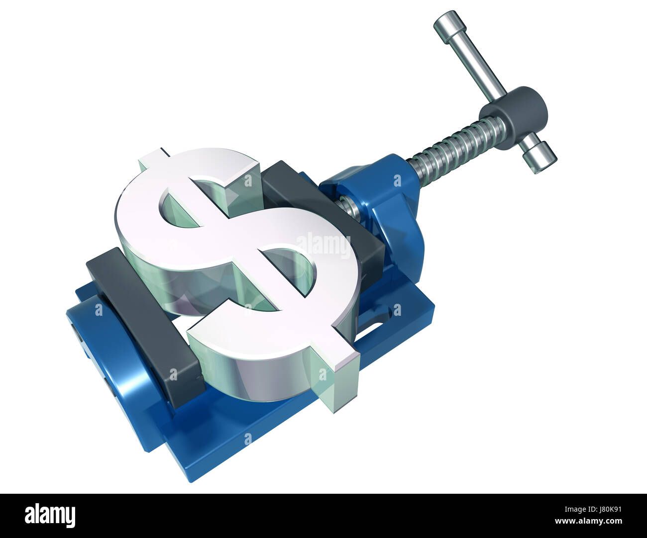 dollar dollars currency usa clamp pressure vice vise money bank lending ...