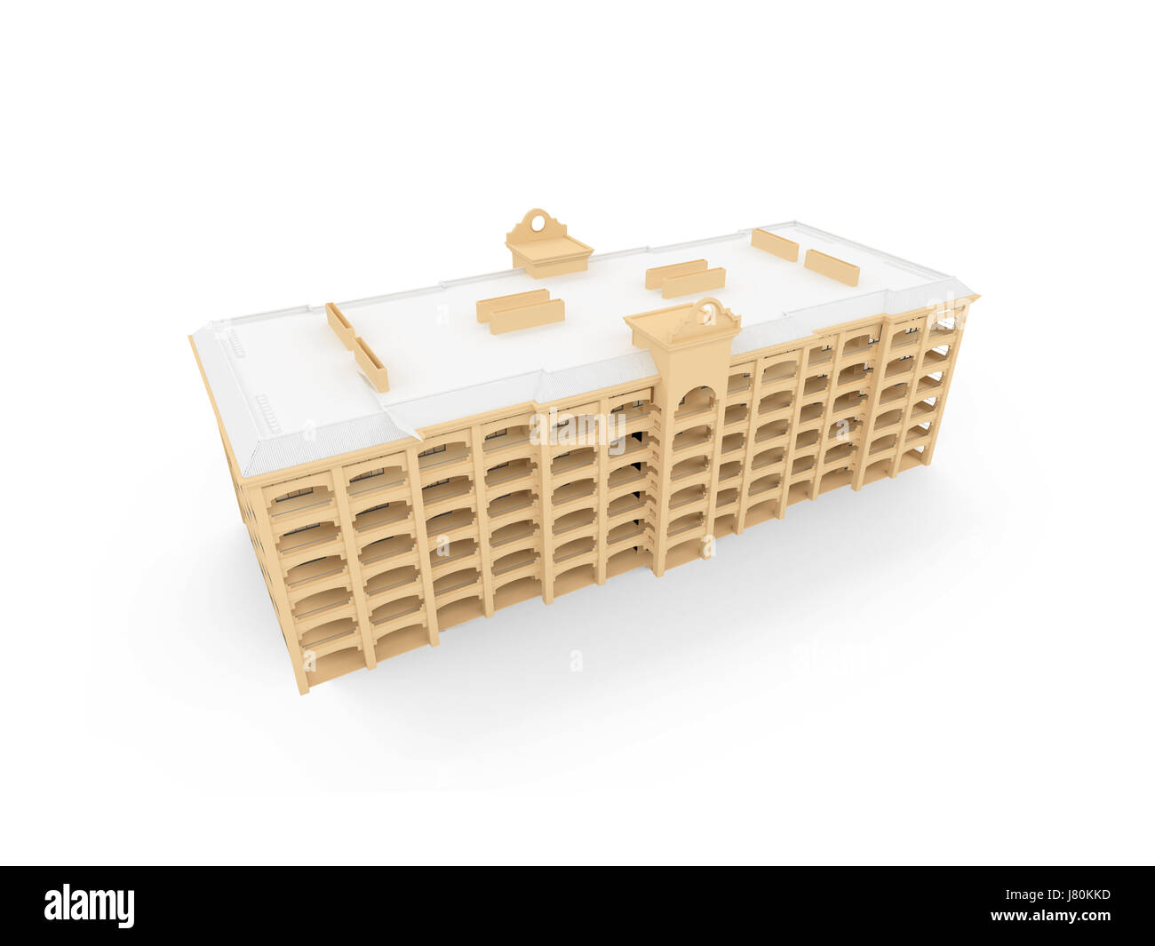 house building object build isolated graphic illustration hotel style ...
