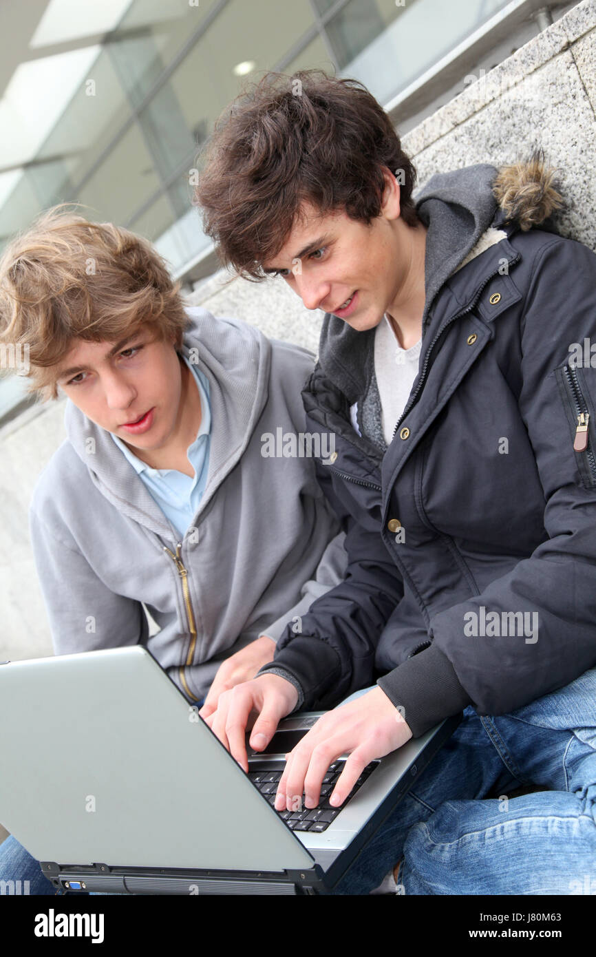 laptop notebook computers computer blank european caucasian youth ...
