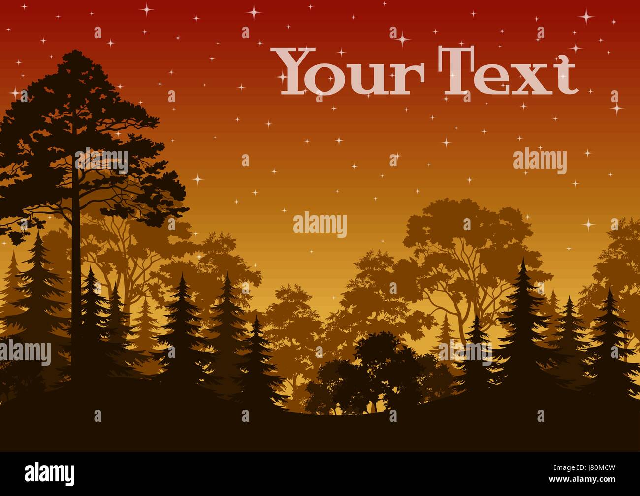 Park trees glade view Stock Vector Images - Alamy