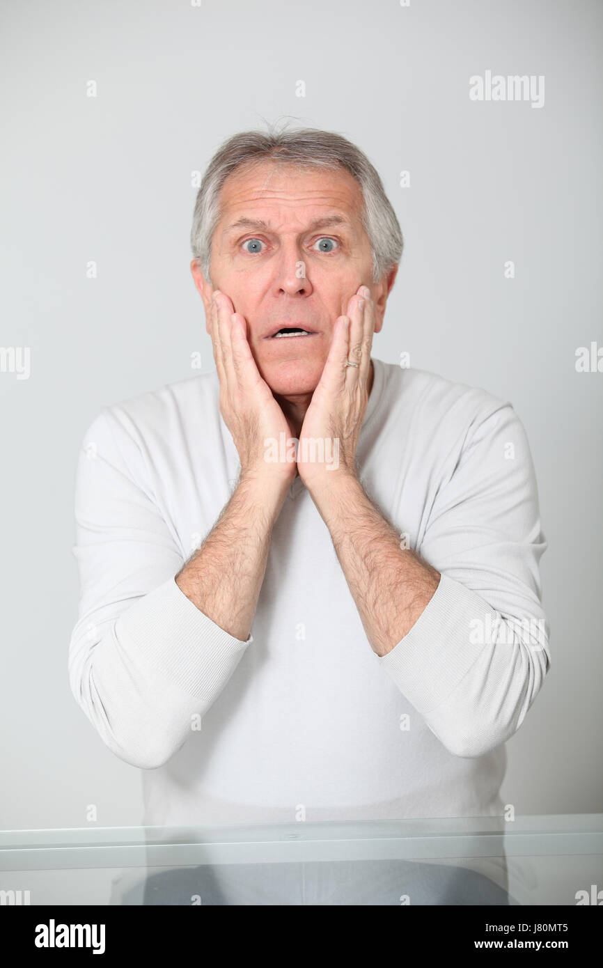 closeup portrait blank european caucasian look glancing see view ...