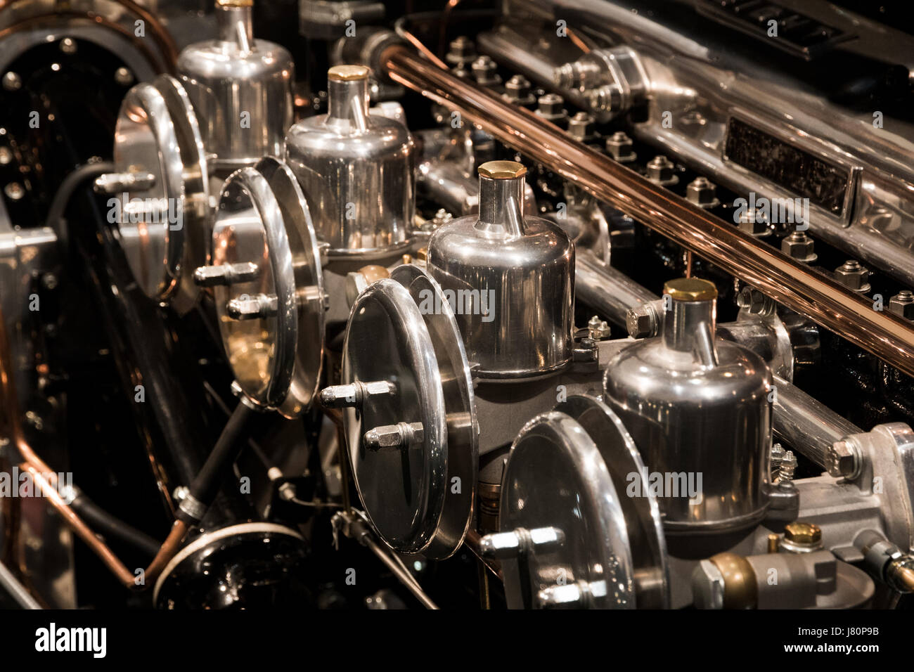 Vintage engine close up Stock Photo - Alamy