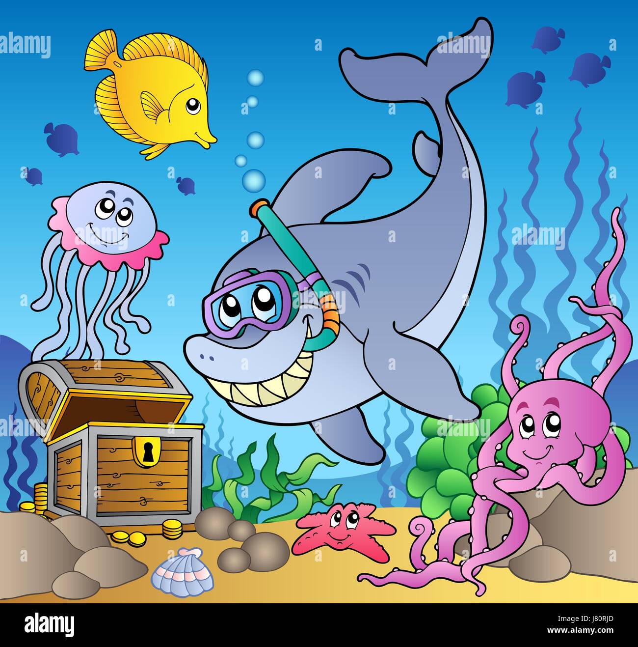 animal fish dive snorkel shark diving diver danger big large enormous ...