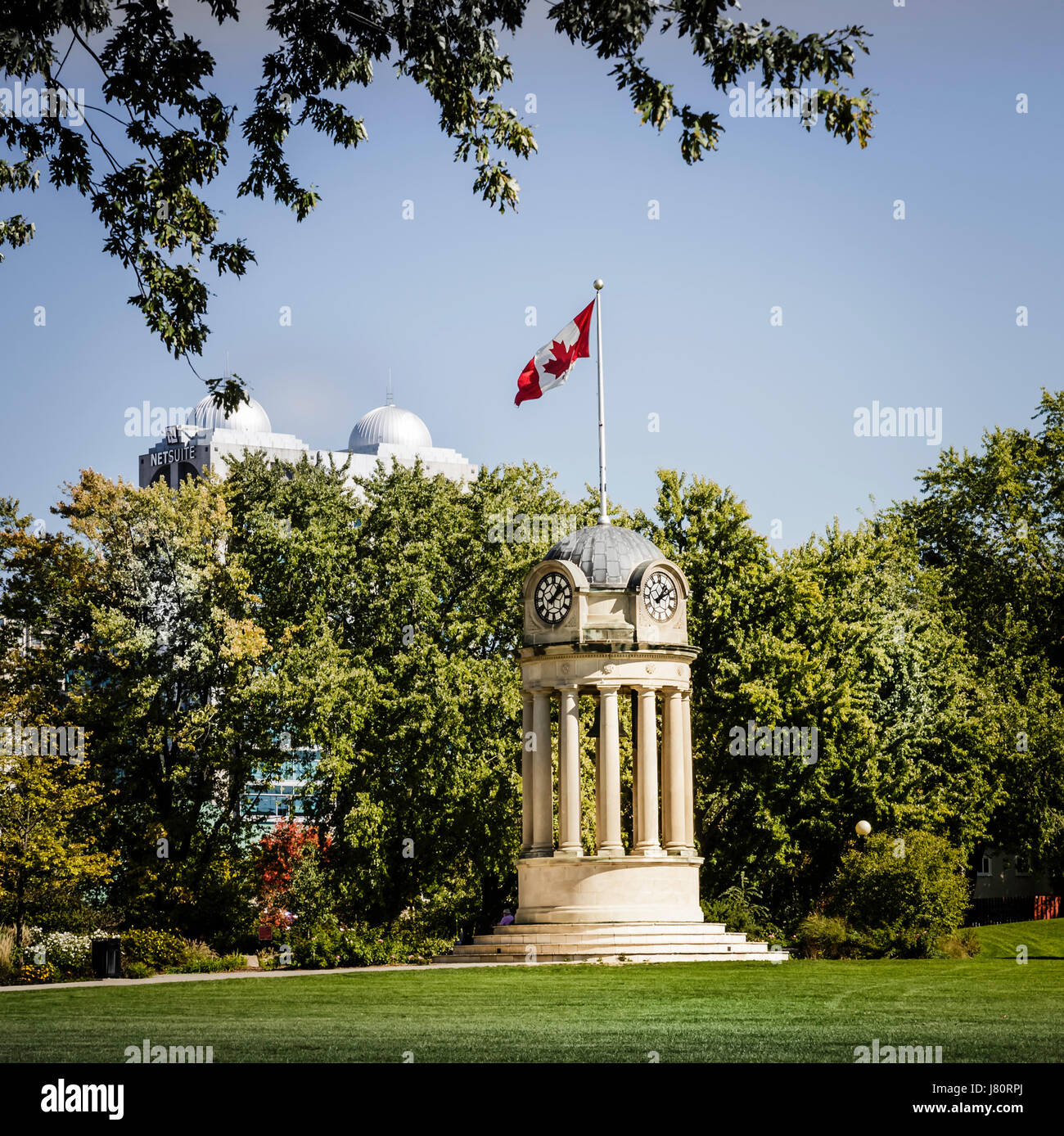 Clock tower Kitchener Canada was preserved when the old city hall was ...