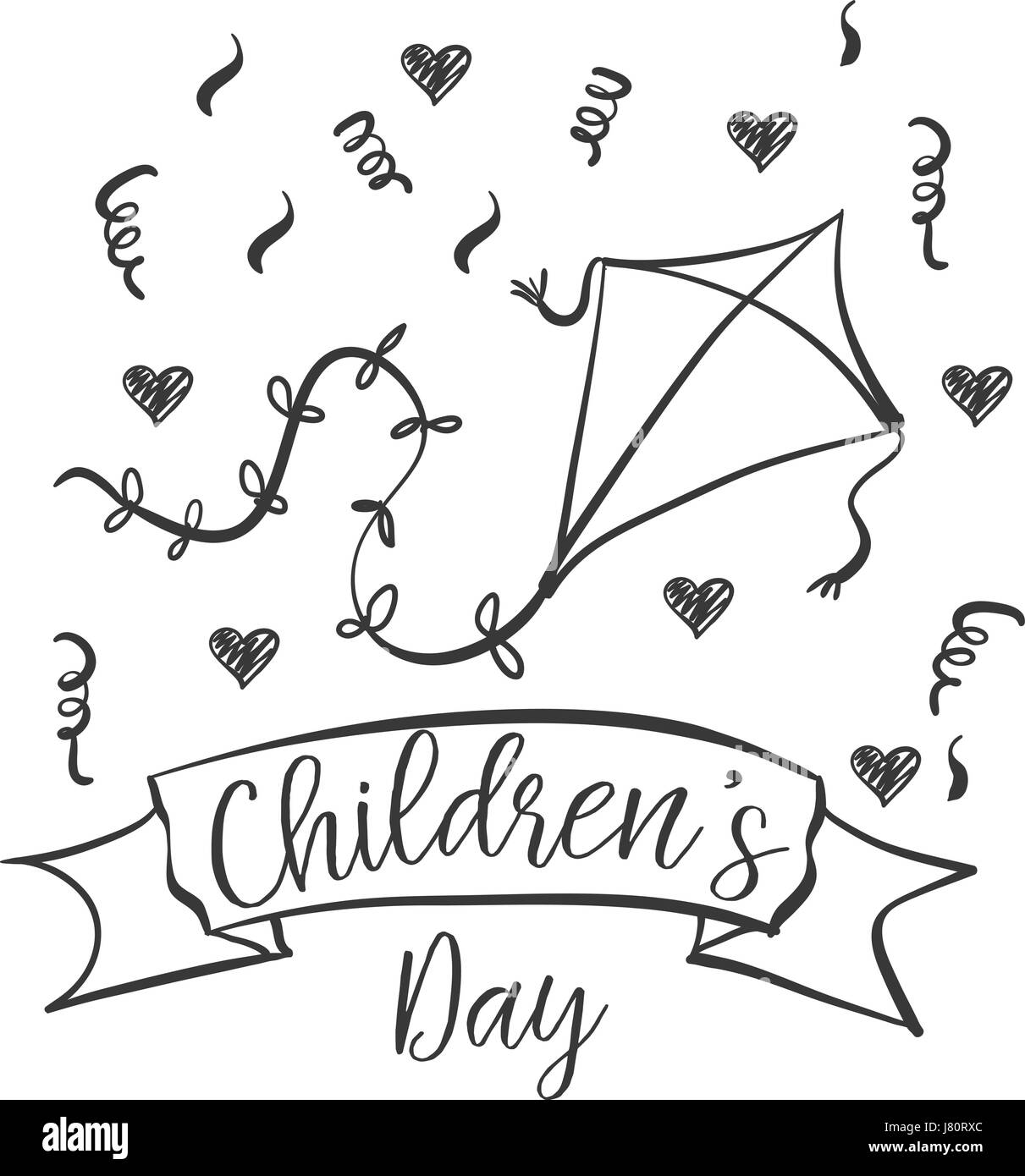 Children day hand draw design collection Stock Vector Image & Art - Alamy