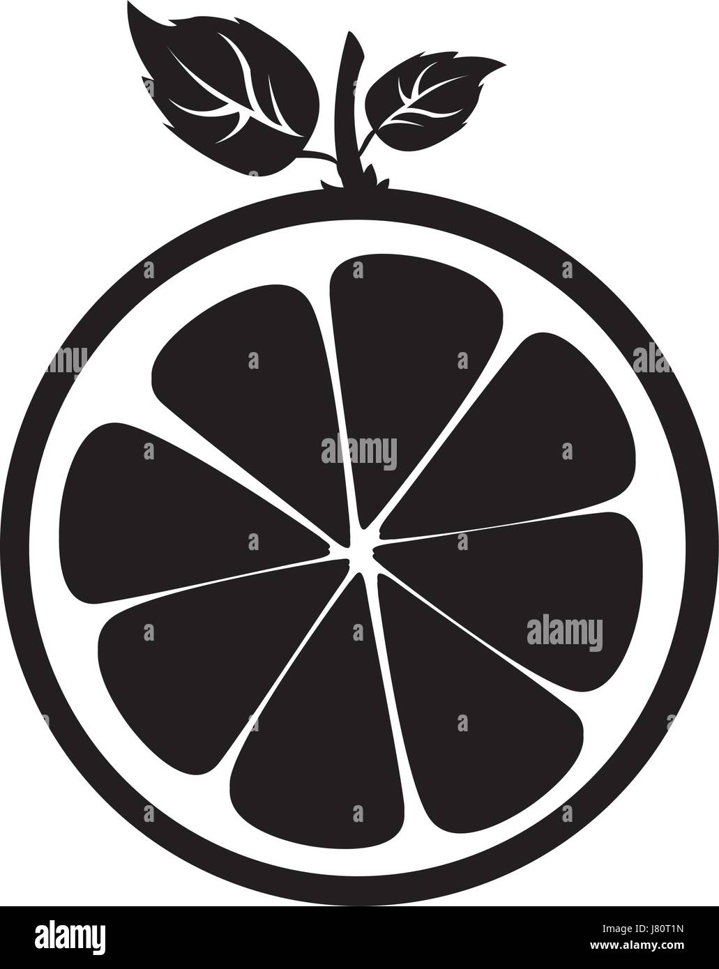 half citrus fruit icon Stock Vector Image & Art - Alamy