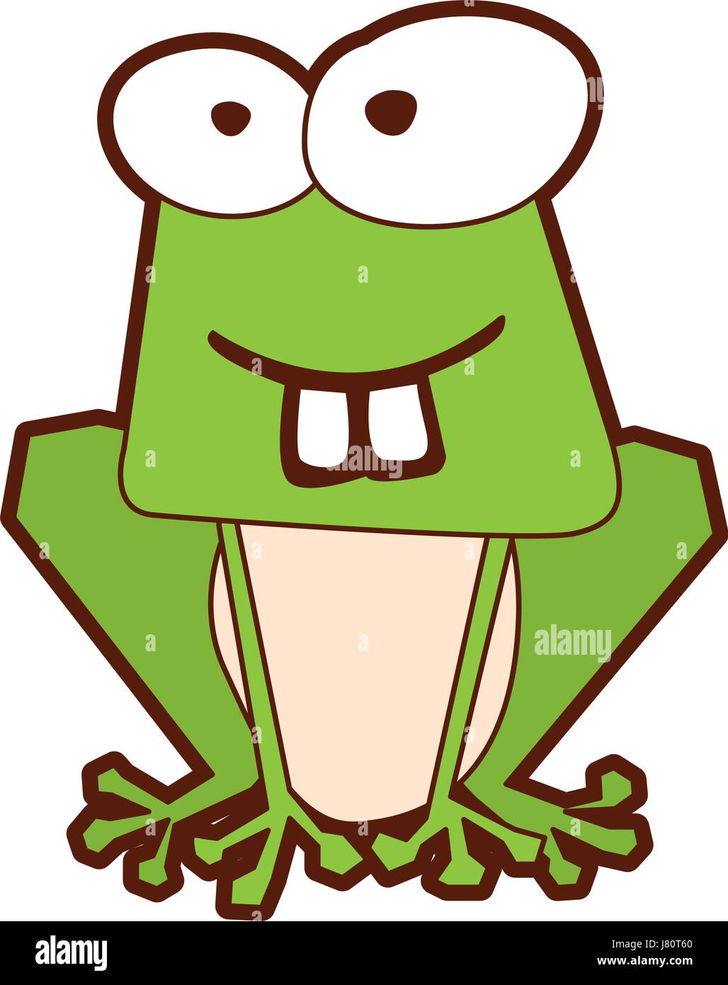 frog comic character icon Stock Vector Image & Art - Alamy