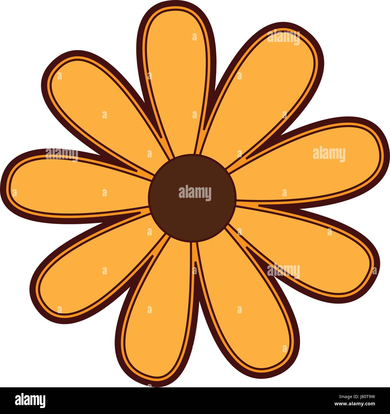 cute sunflower isolated icon Stock Vector Image & Art - Alamy