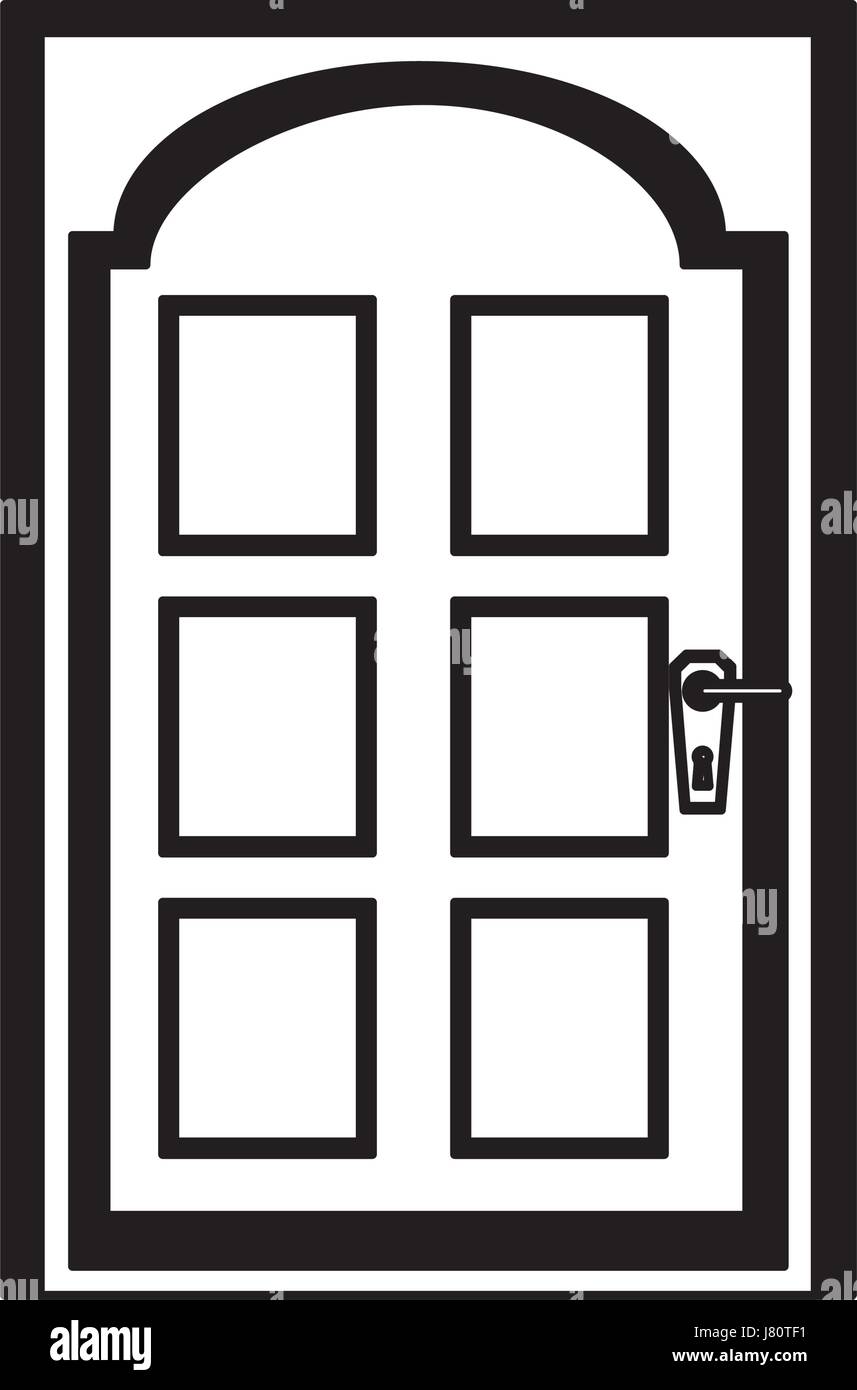 modern house door icon Stock Vector Image & Art - Alamy