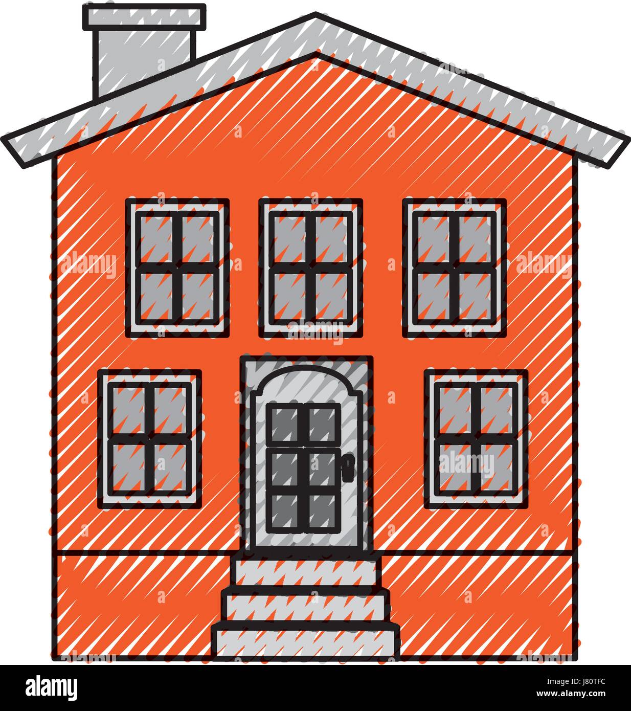 exterior building drawing icon Stock Vector Image & Art - Alamy