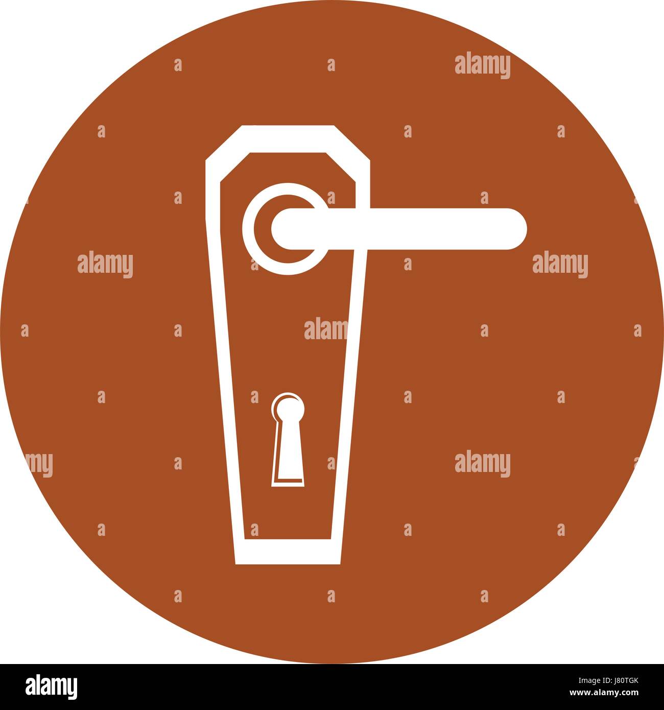 Modern door handle icon Stock Vector Image & Art - Alamy