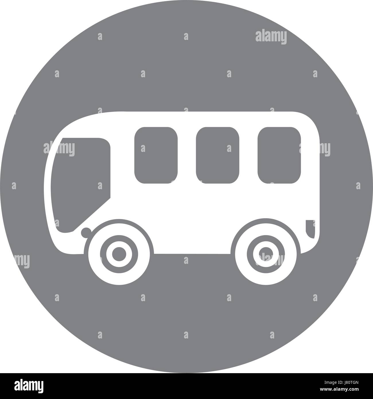 bus van isolated icon Stock Vector Image & Art - Alamy