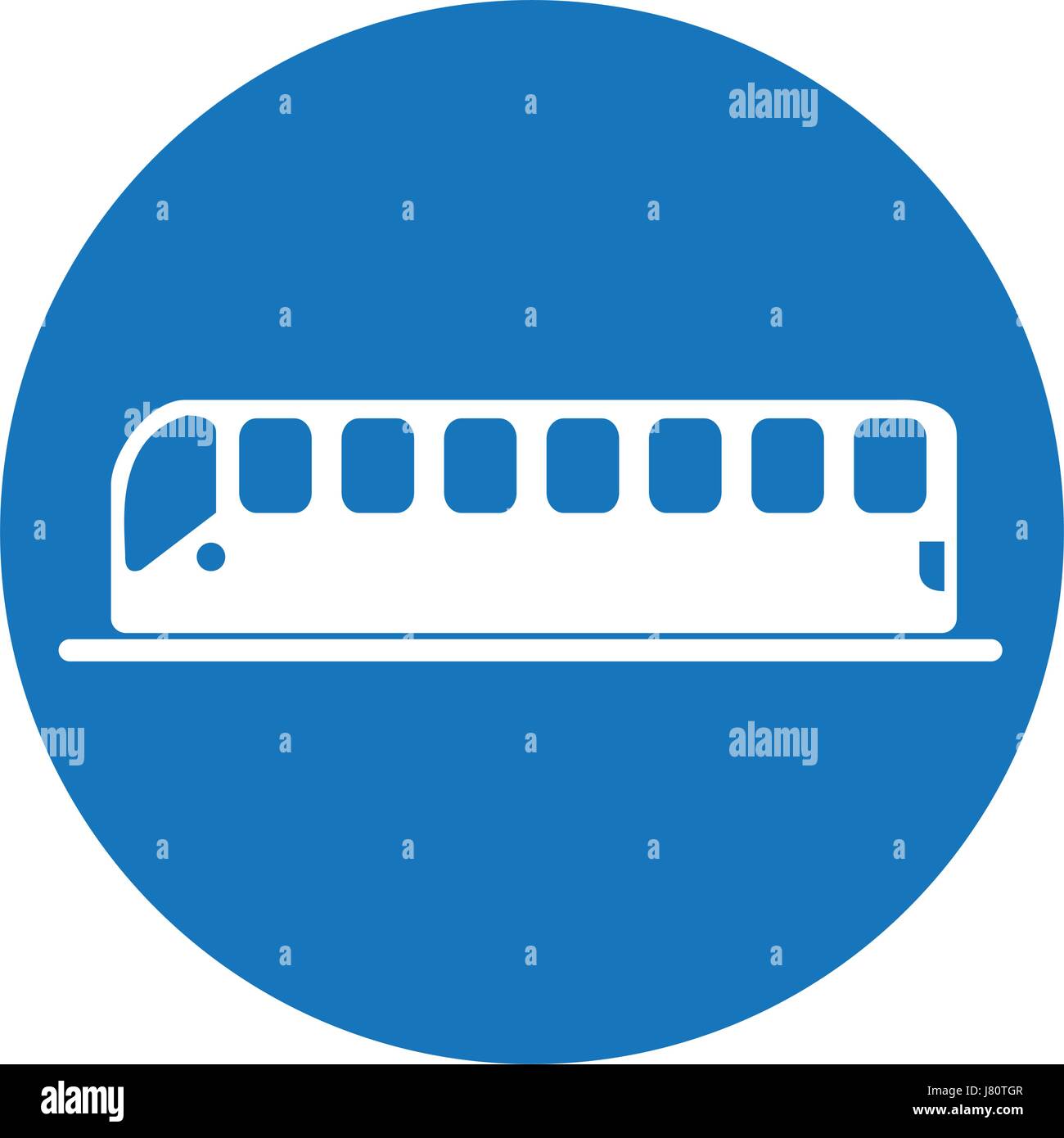 Passenger train clipart illustration Stock Vector Images - Alamy
