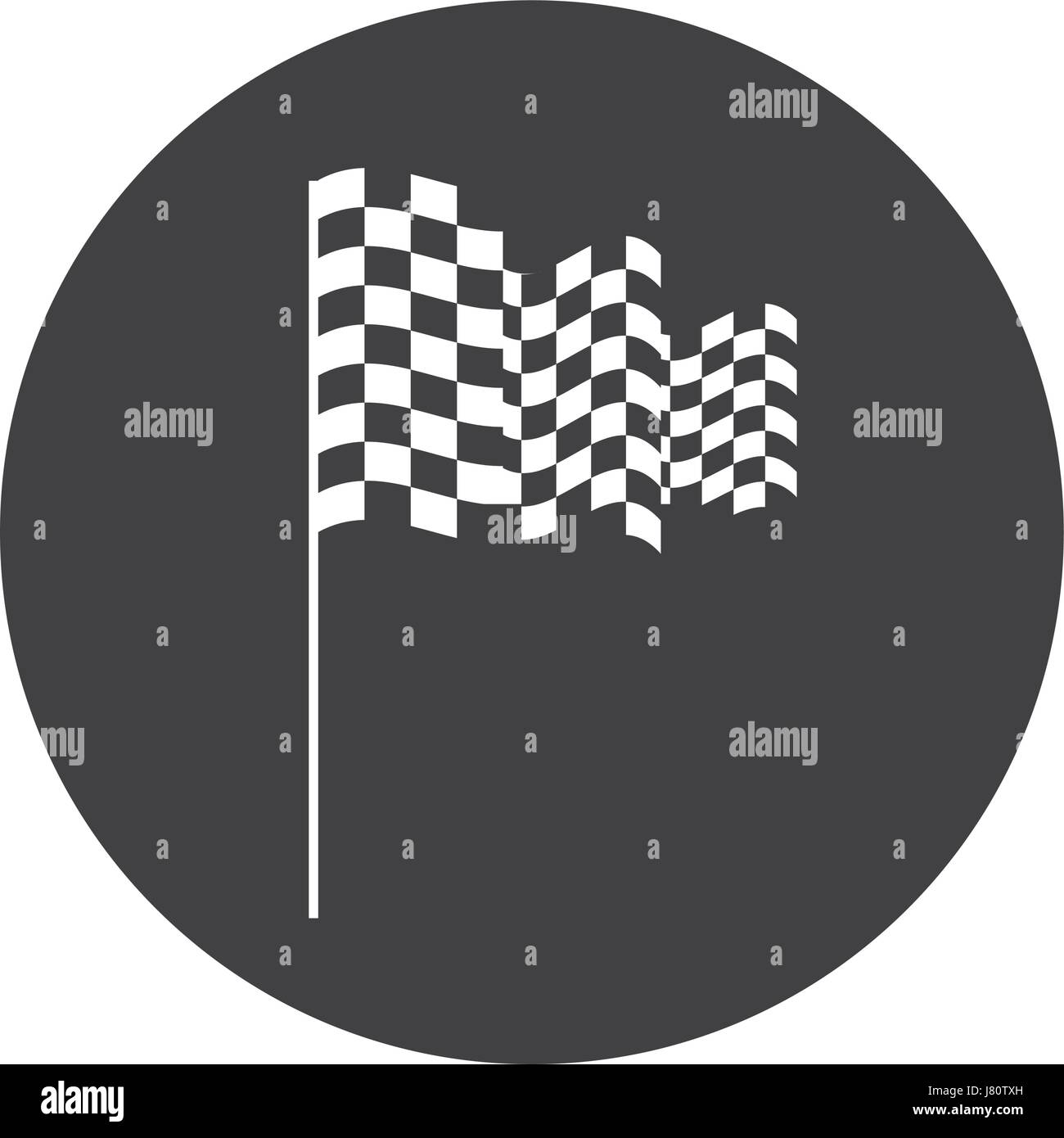 checkered flag isolated icon Stock Vector Image & Art - Alamy