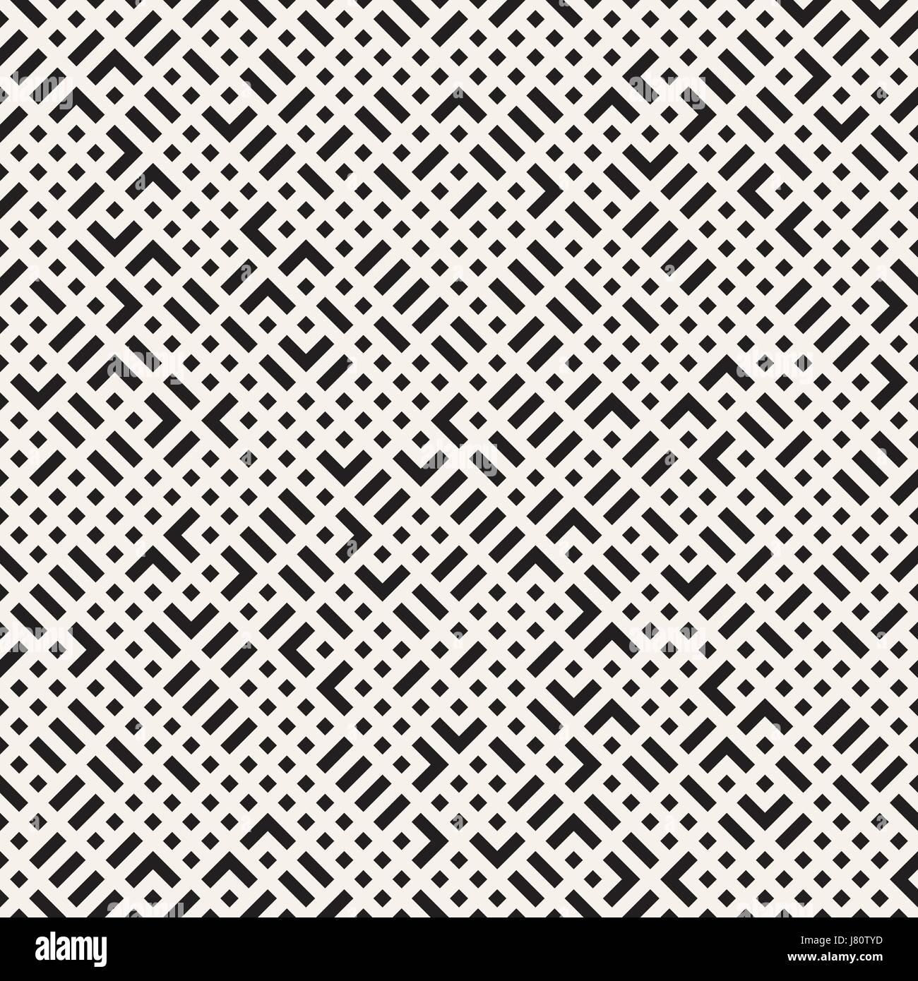 Vector seamless pattern. Mesh repeating texture. Linear grid with chaotic shapes. Stylish ...