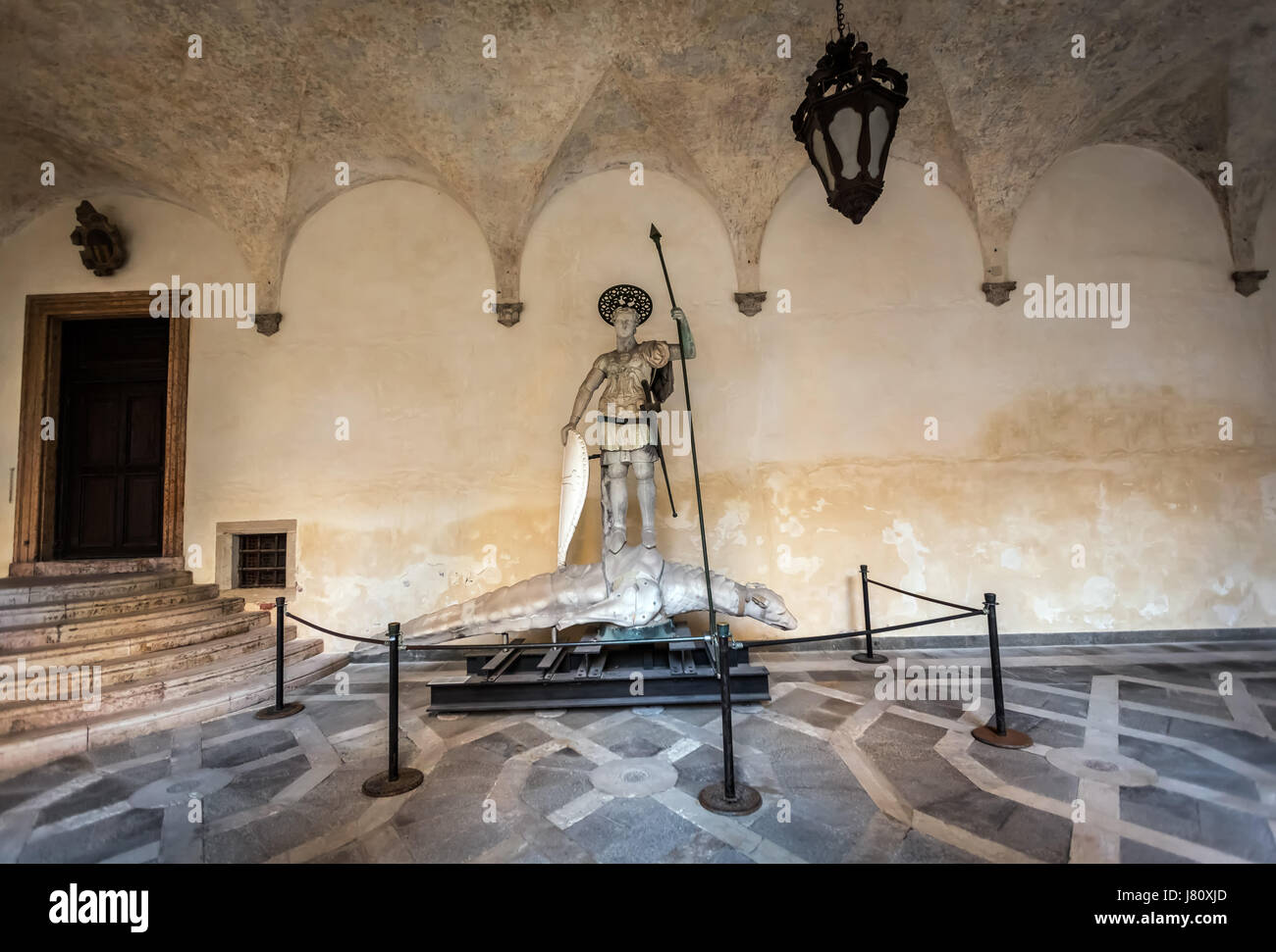 Saint Theodore Sculpture in the Backyard of Doge's Palace (Palazzo ...