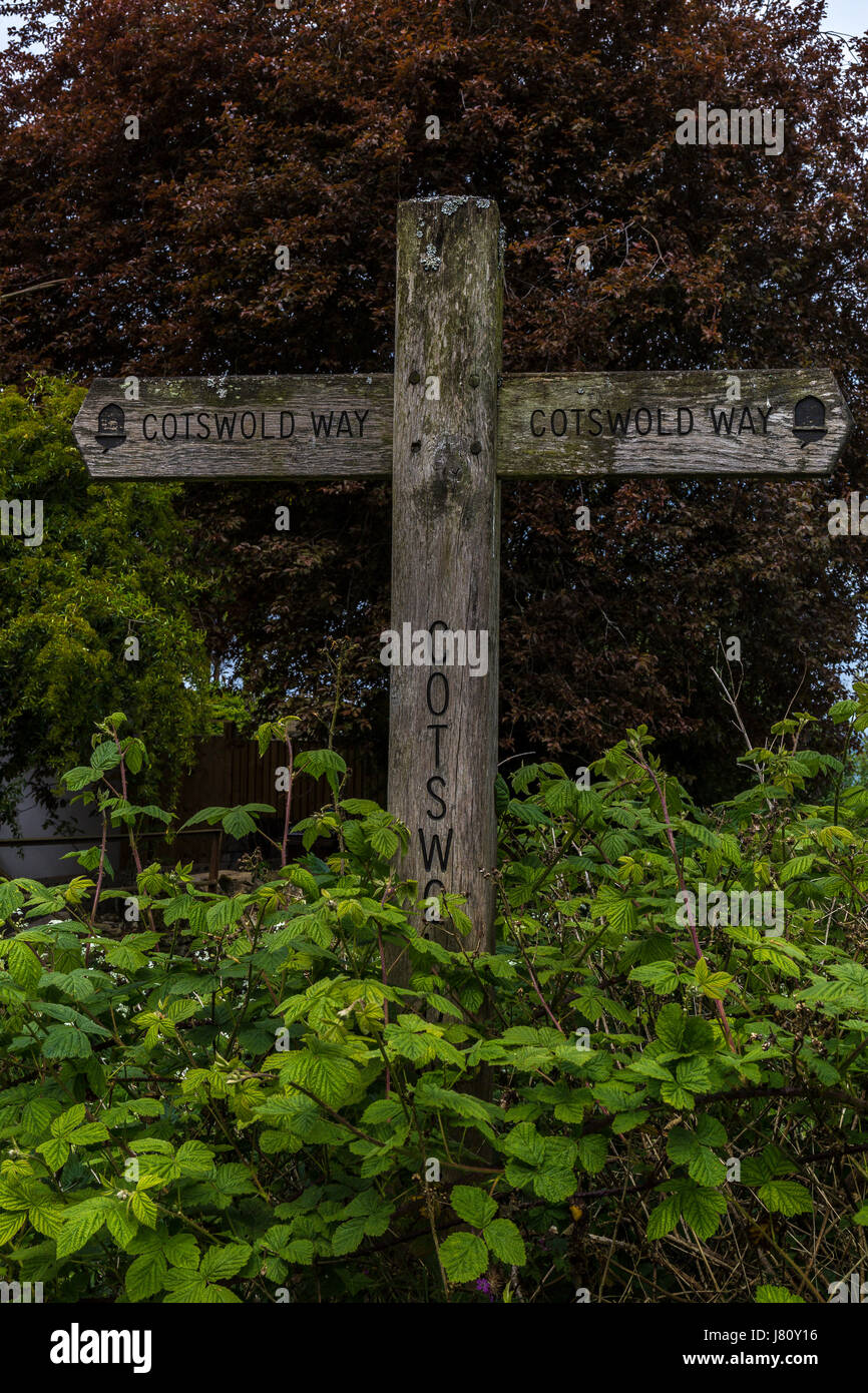 Cotswold Way signpost Stock Photo - Alamy