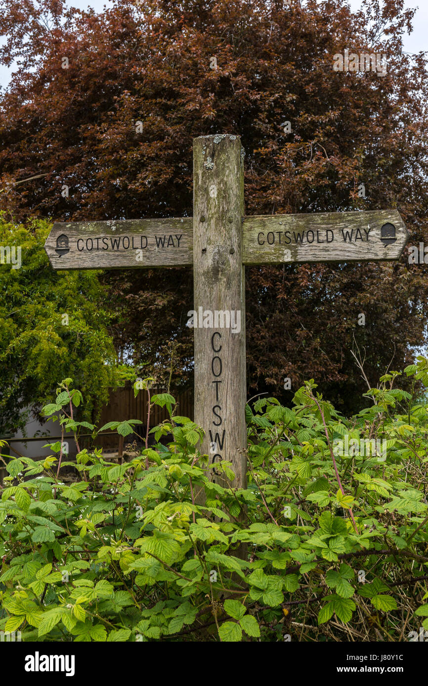 Cotswold Way signpost Stock Photo - Alamy