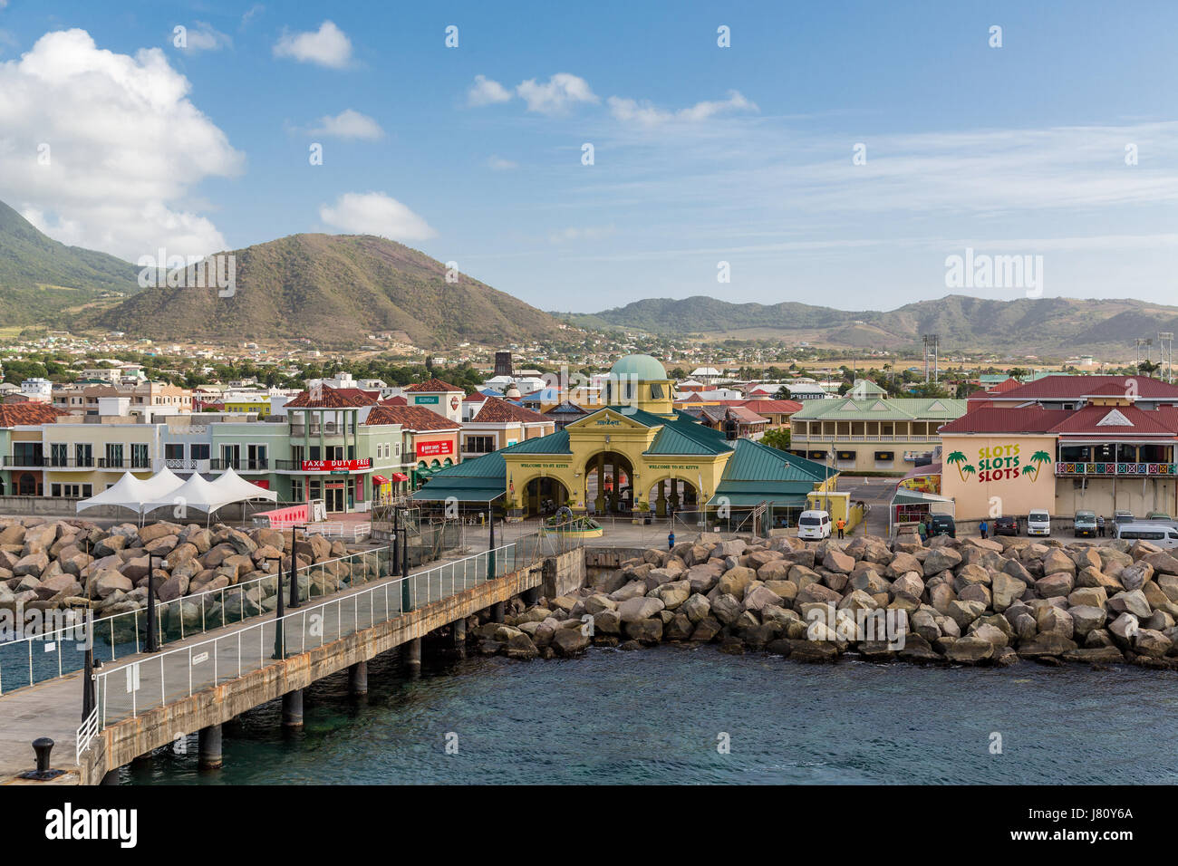 Shopping Port in St Kitts Stock Photo - Alamy