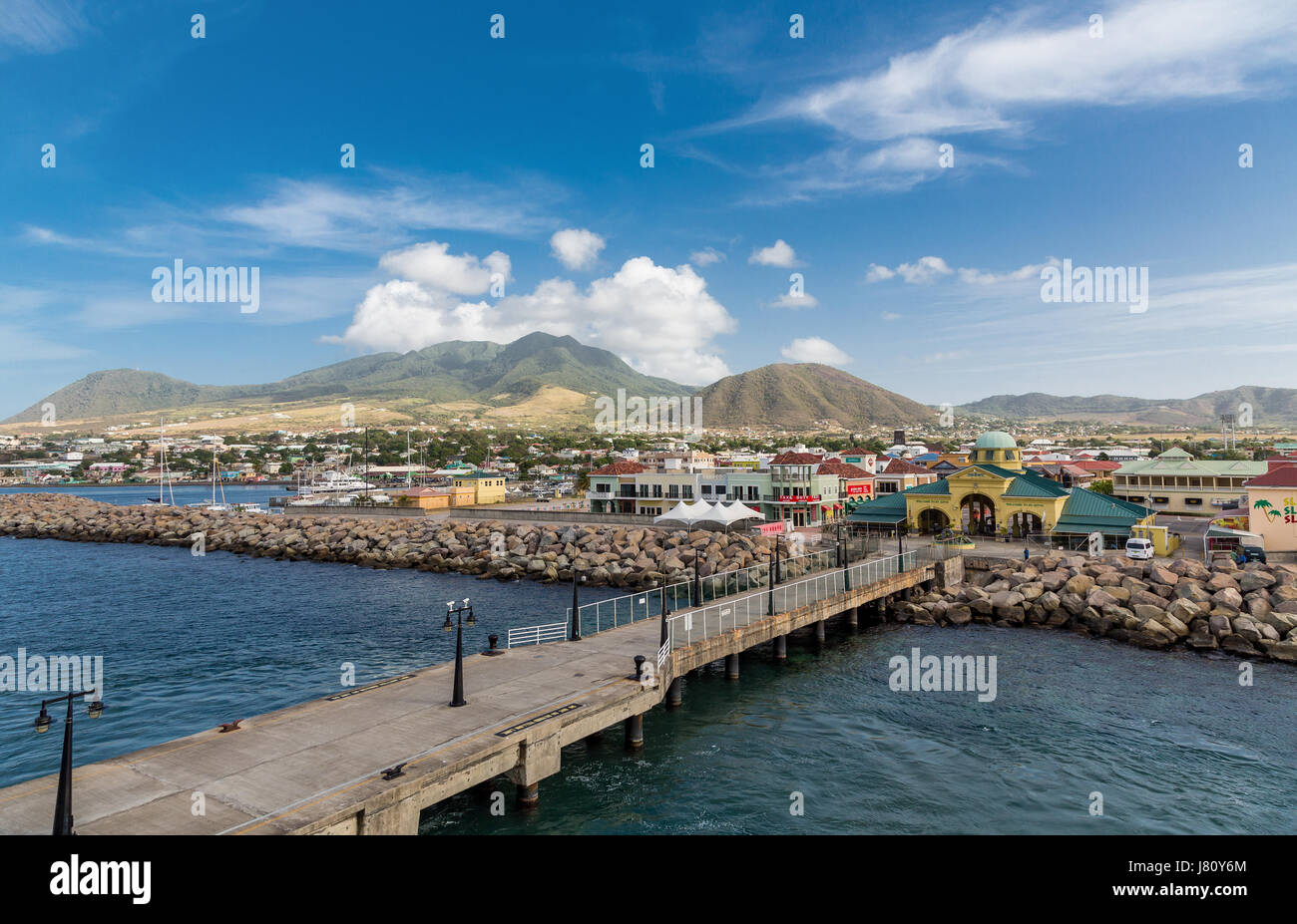 Shopping Port in St Kitts Stock Photo - Alamy