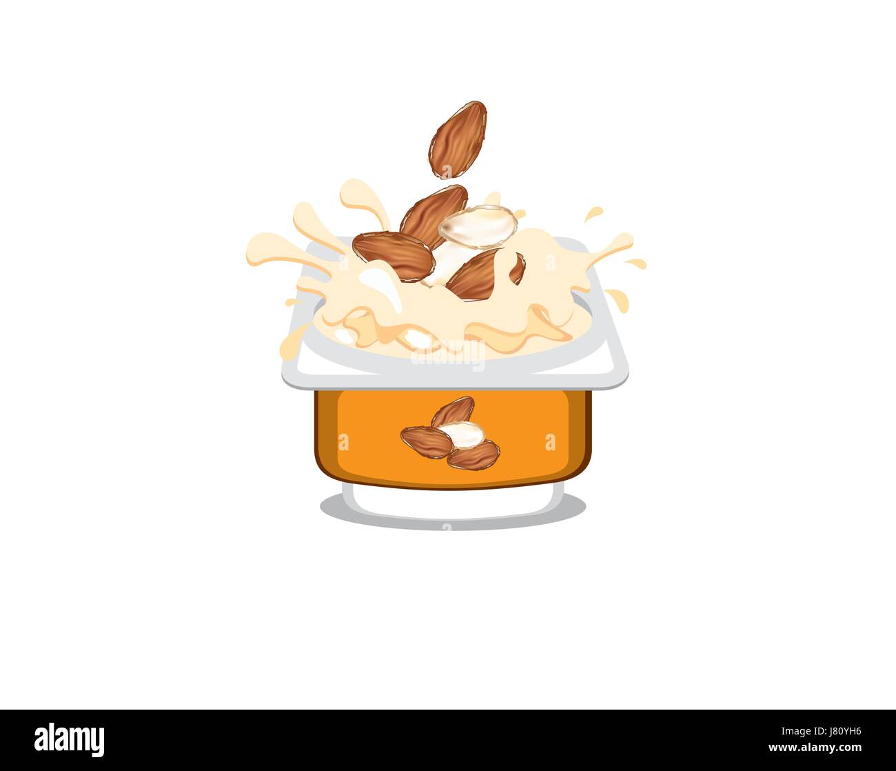 Almond dessert Stock Vector Images - Alamy