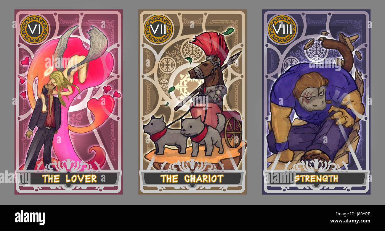 Chariot tarot card hi-res stock photography and images - Alamy