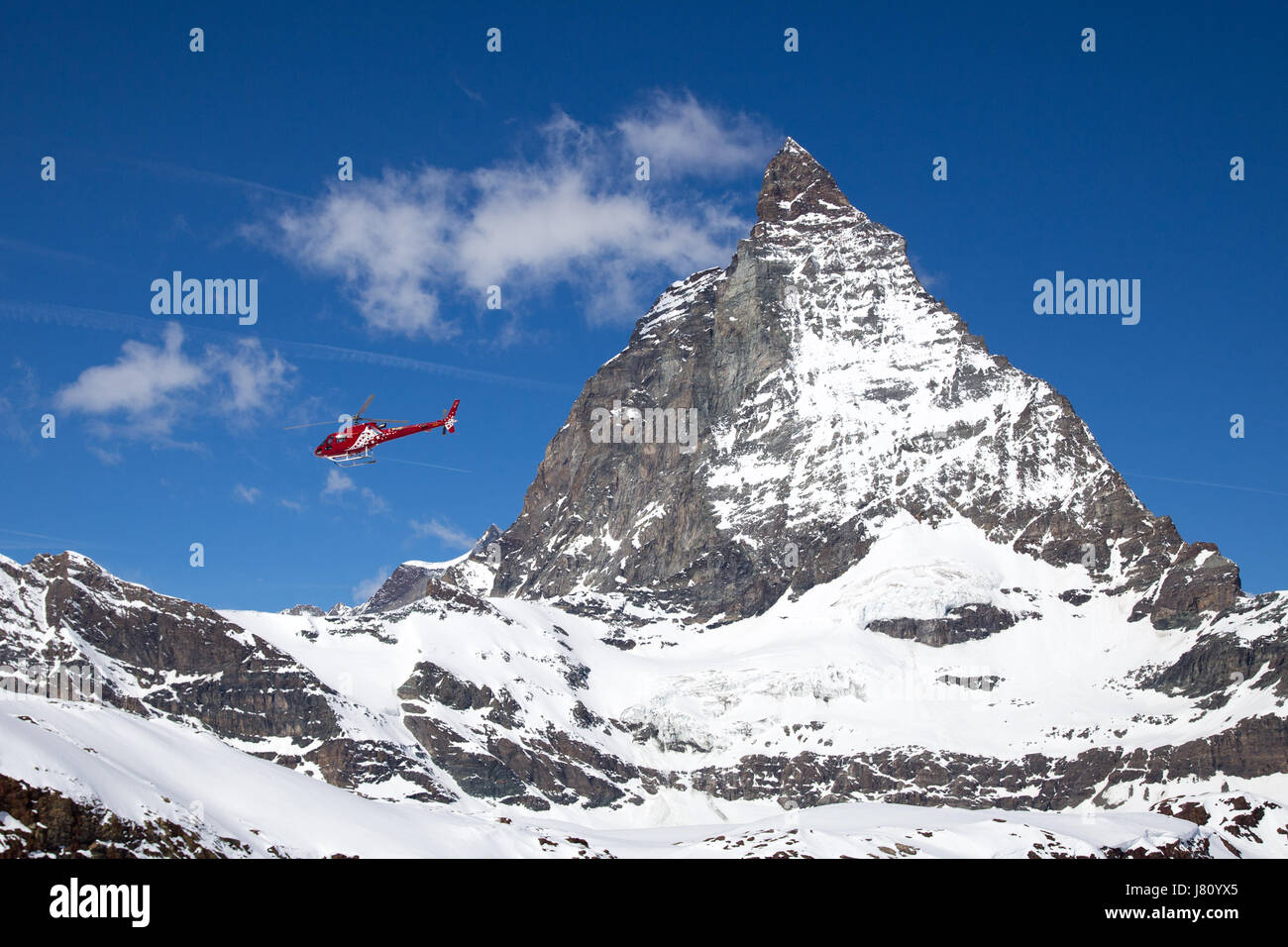 Zermatt helicopter hi-res stock photography and images - Alamy