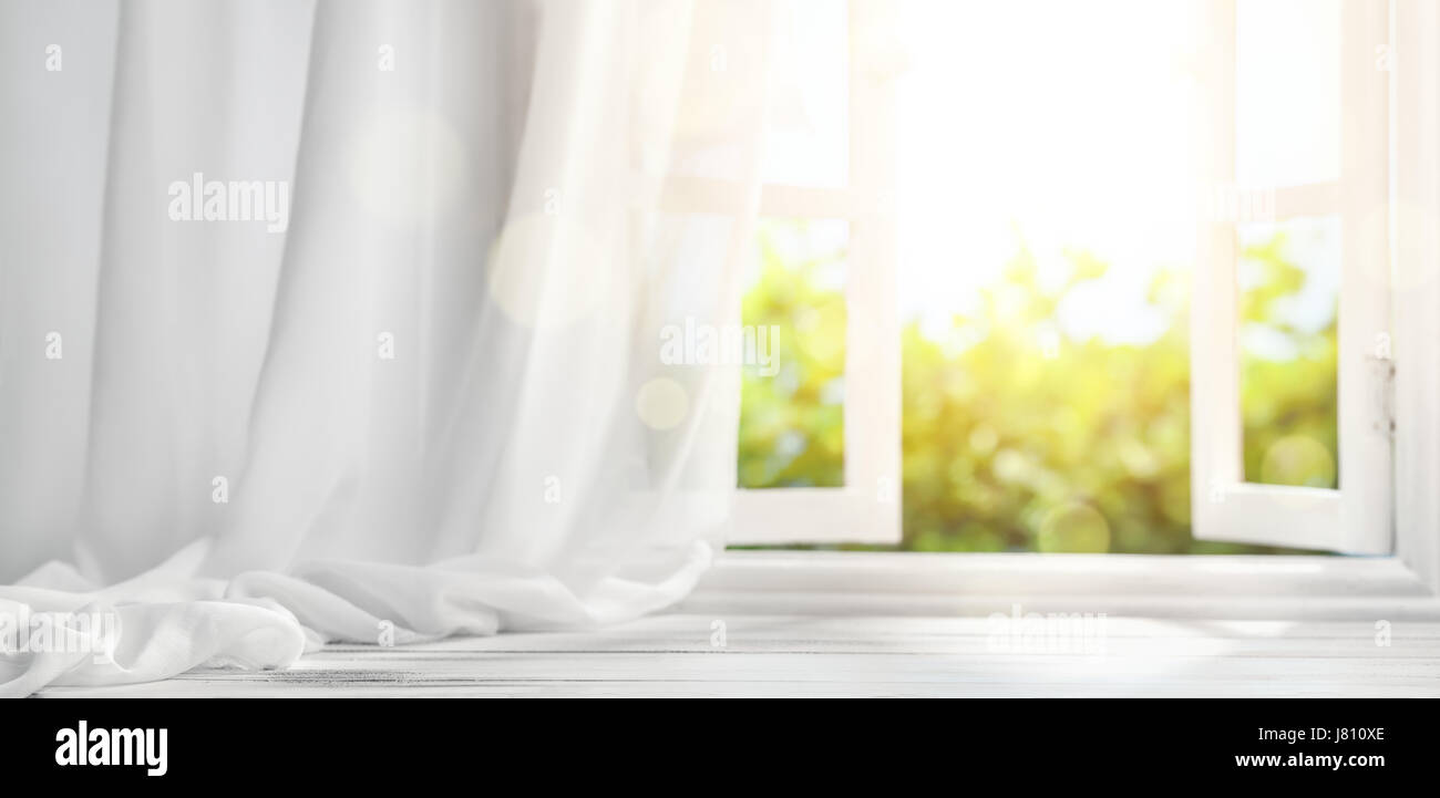 window with curtain.interior background Stock Photo - Alamy