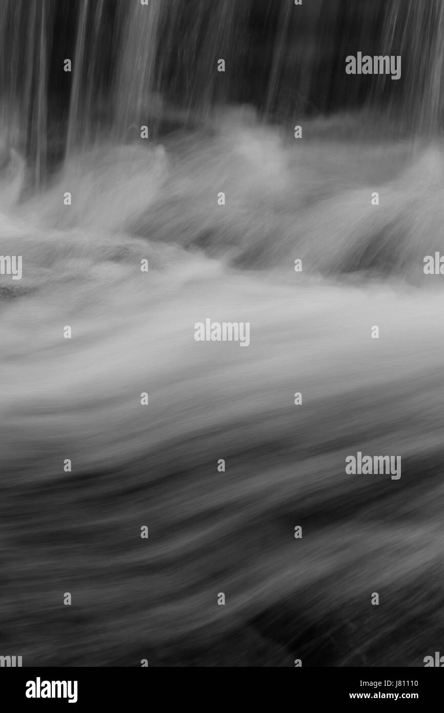 Black and white abstract of rushing waters -long exposure- Ithaca,NY ...