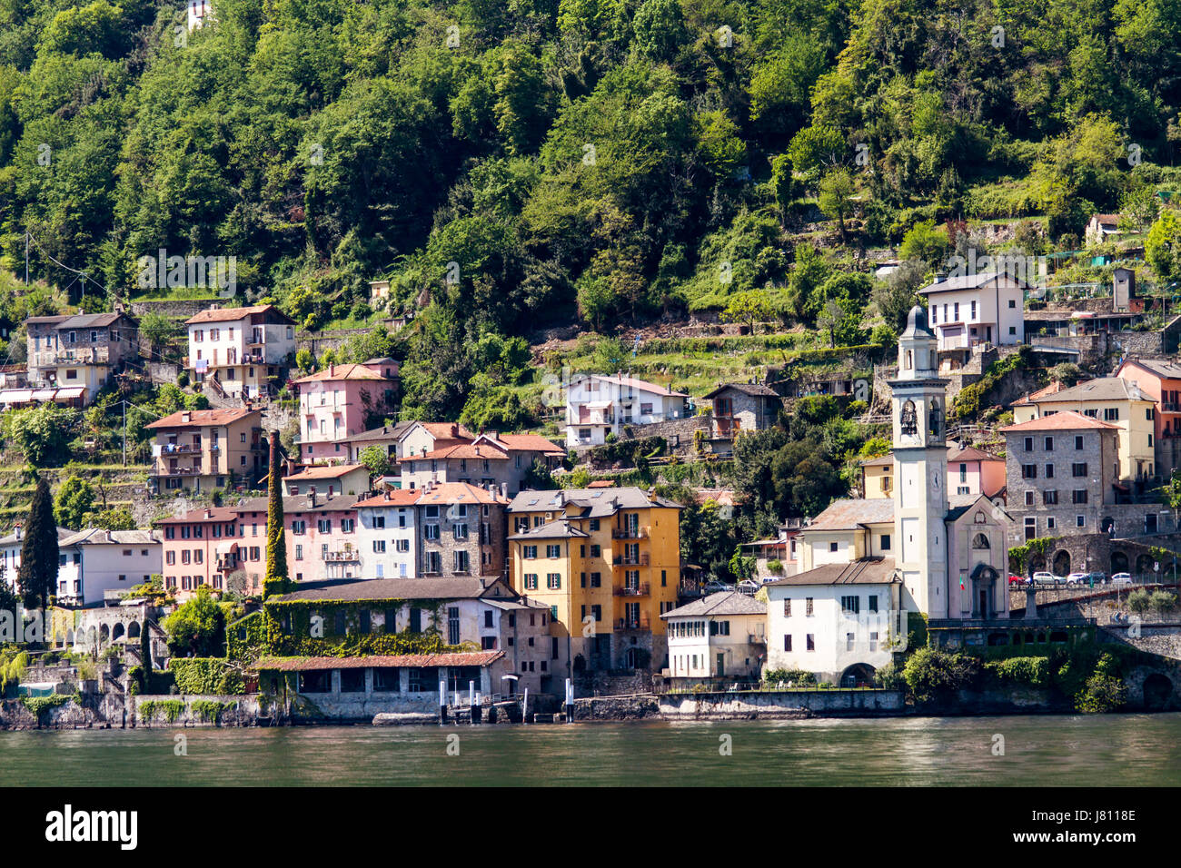 View at Brienno, Italy from ferry Stock Photo - Alamy