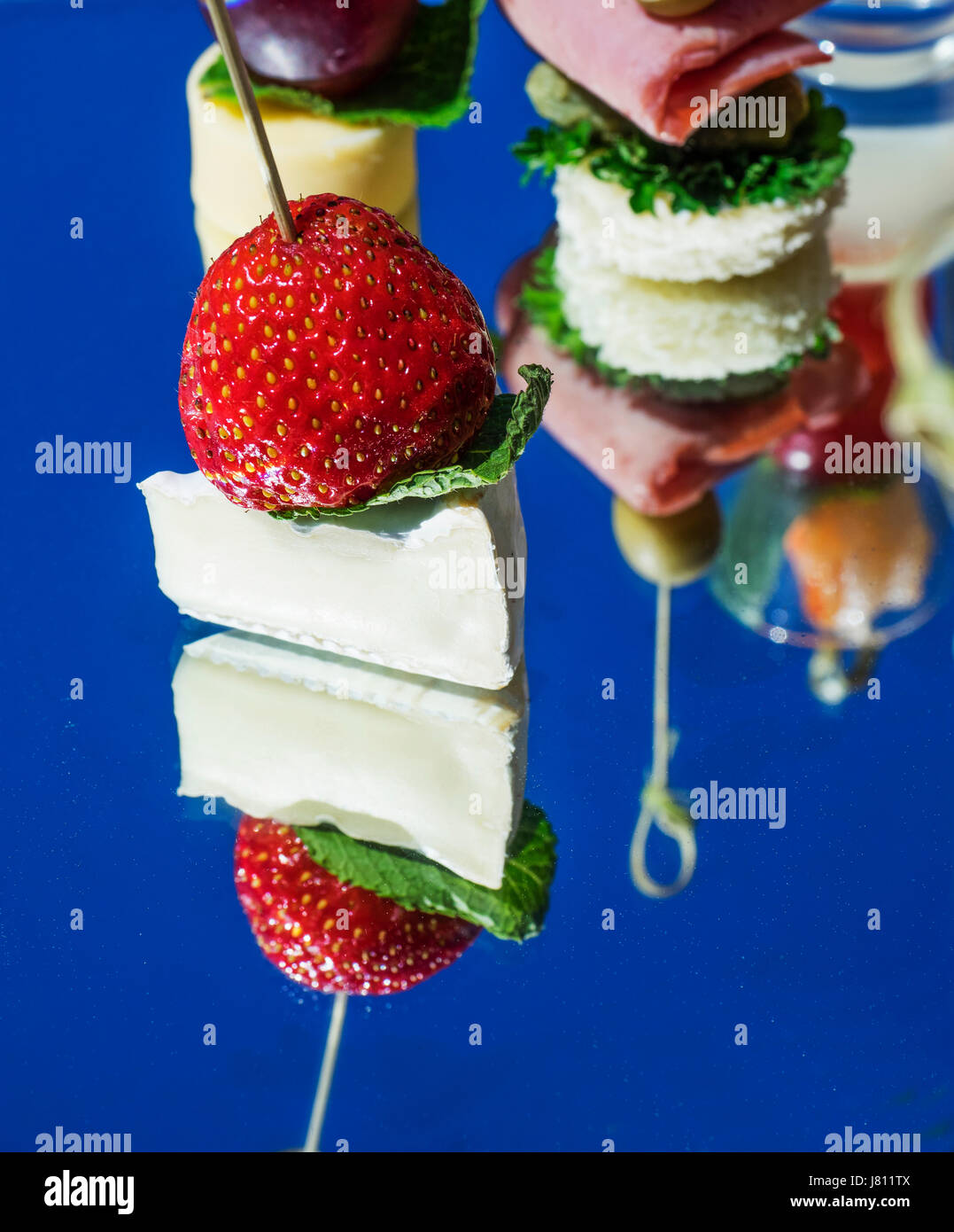 Set different canapes snacks hi-res stock photography and images - Alamy