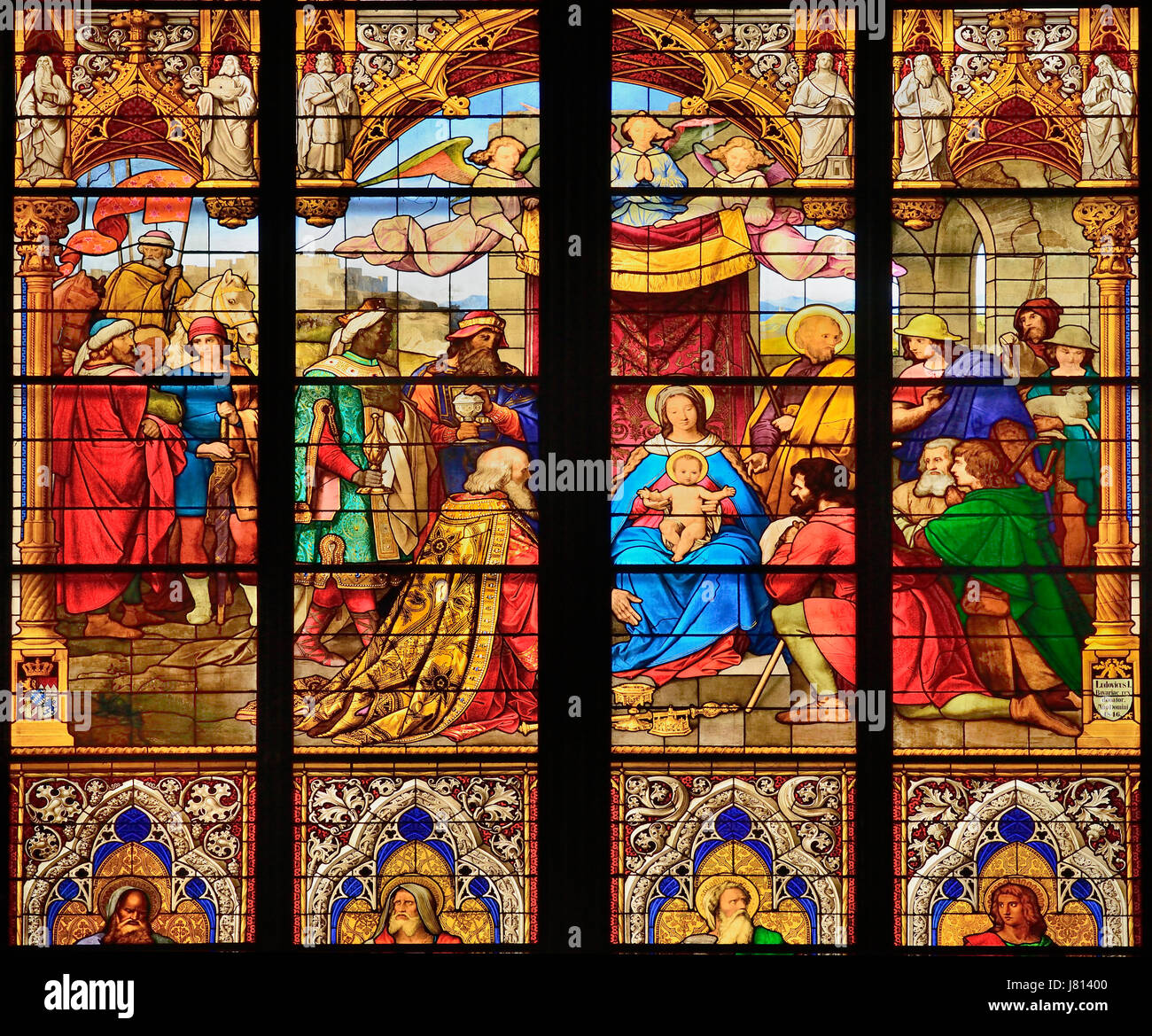 Stained glass bay window High Resolution Stock Photography and Images ...