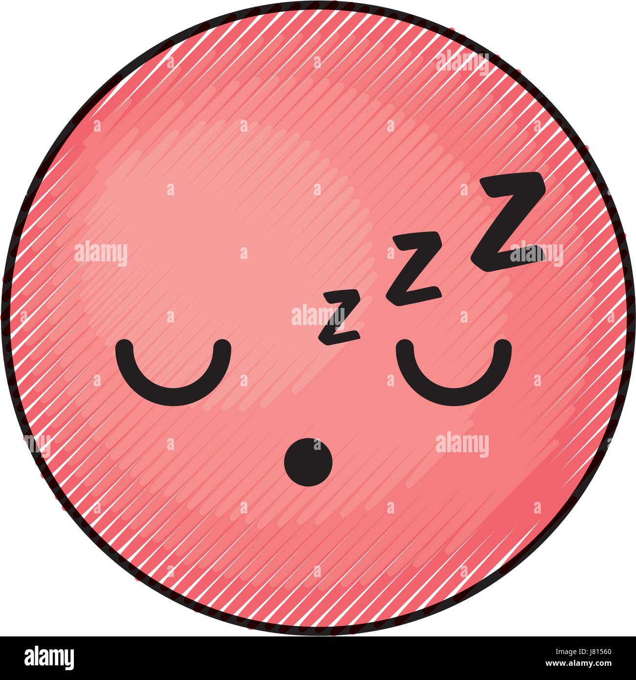 cute red kawaii emoticon face Stock Vector Image & Art - Alamy
