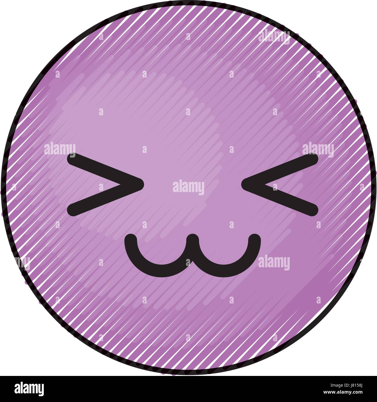 Cute Purple Smiley Faces
