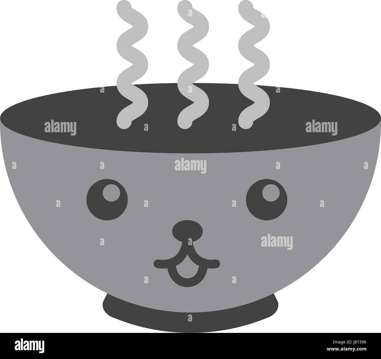 kawaii hot bowl cartoon Stock Vector Image & Art - Alamy