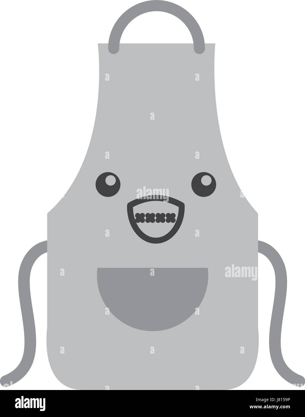 kawaii apron cartoon Stock Vector Image & Art - Alamy