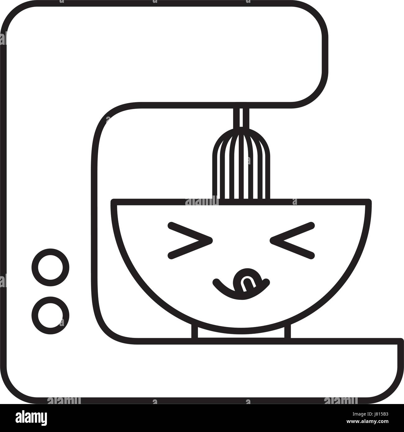 kawaii kitchen mixer cartoon Stock Vector Image & Art - Alamy