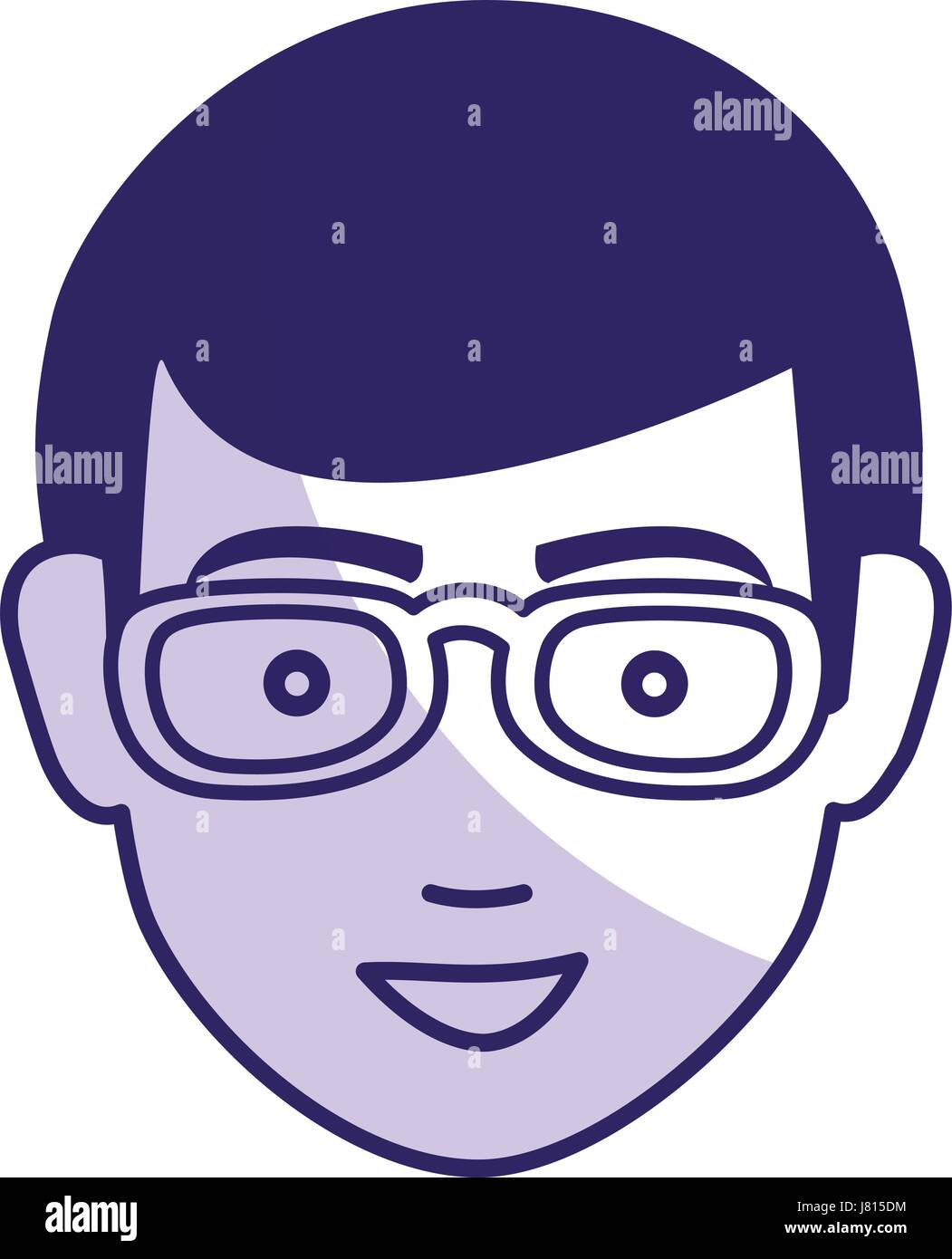 young man with glasses avatar character Stock Vector Image & Art - Alamy