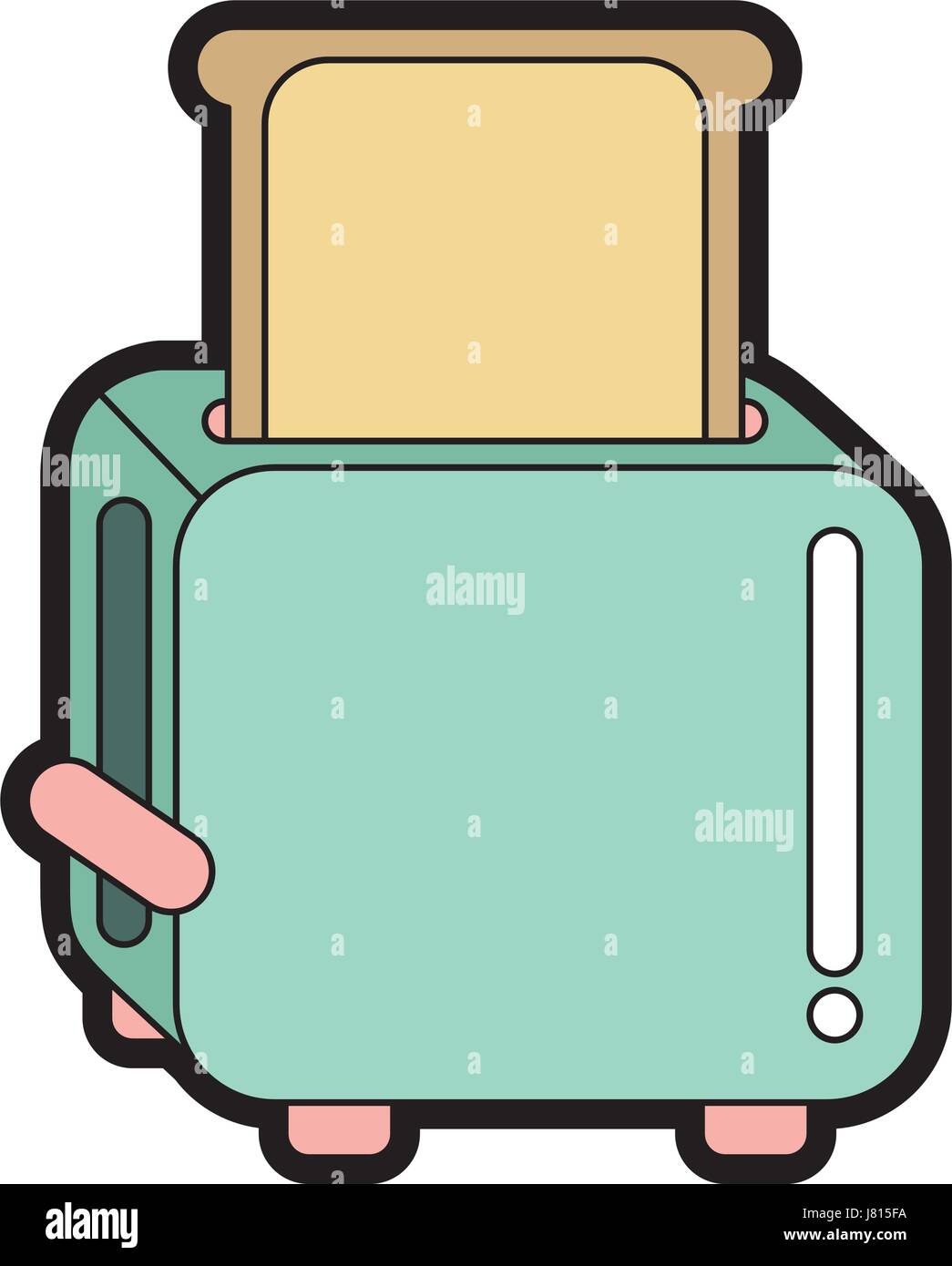cute bread toaster graphic design Stock Vector Image & Art - Alamy